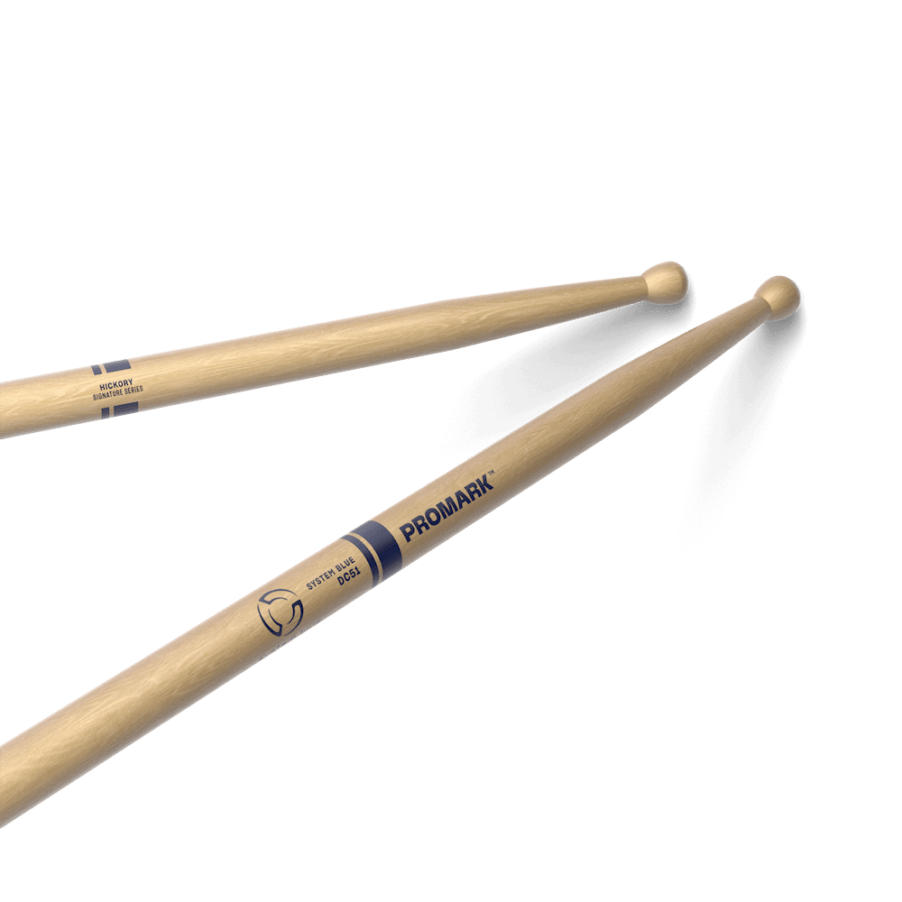 Promark System Blue DC51 Hickory Drumstick, Wood Tip | D²Drumline